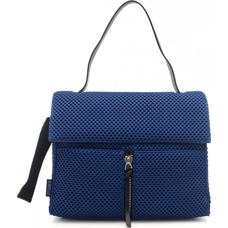Rebelle borsa a spalla da donna clio in tessuto blu - Stileo.it