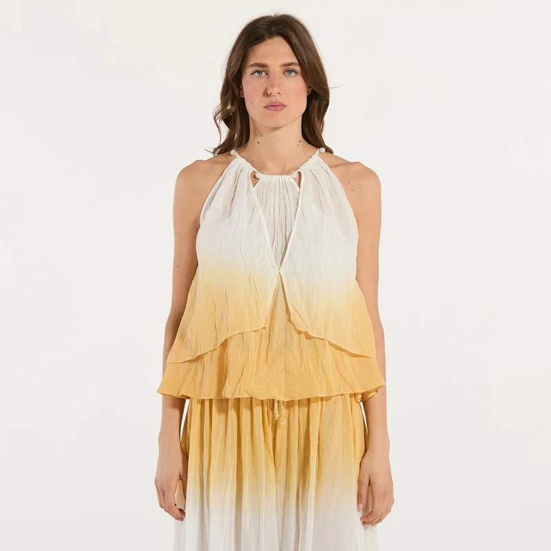 Pinko top smanicato voluminoso sfumato - Stileo.it