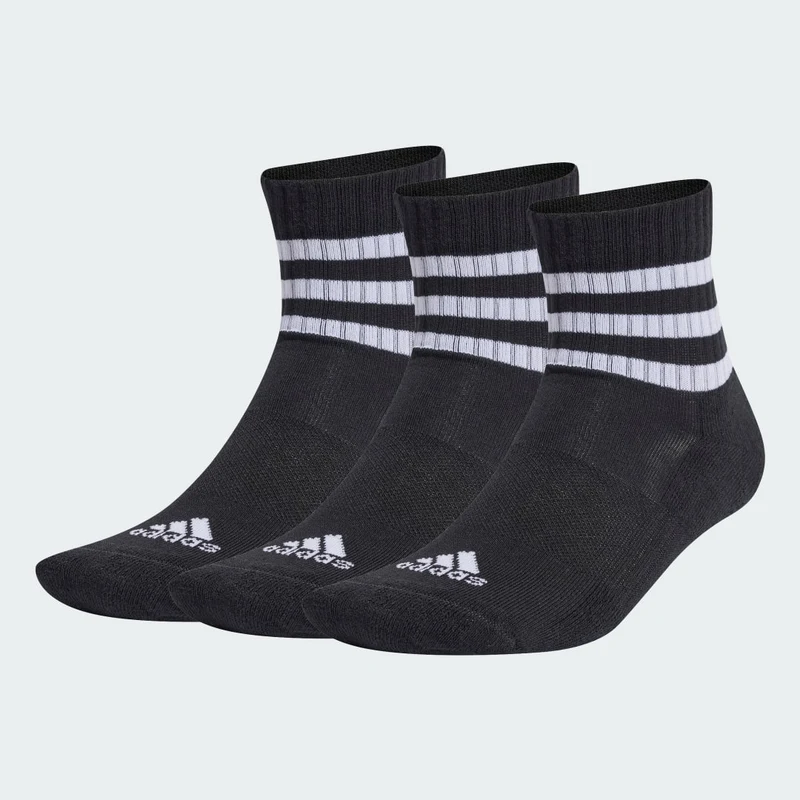 Adidas Calzini 3-Stripes Cushioned Sportswear Low-Cut (3 paia) - Stileo.it