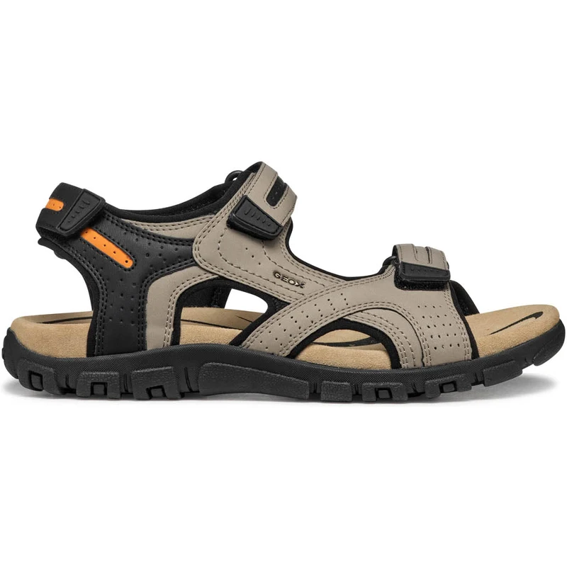 Sandali beige da Uomo con strappi e suola traspirante Geox - Stileo.it