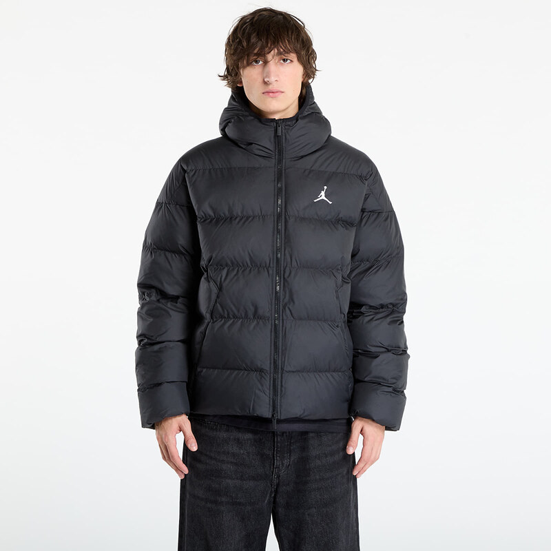 Giacca Jordan Brooklyn Men's Puffer Jacket Black/ White S - Stileo.it