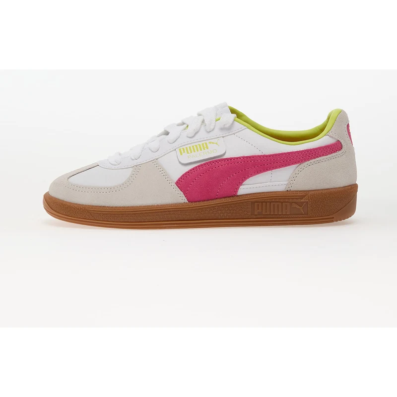 Sneakers Puma Palermo Lth Puma White-Fluro Pink Pes - Stileo.it